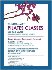 Clinical Mat – PILATES CLASSES – Avondale Family Physiotherapy
